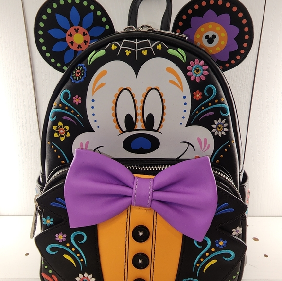 Loungefly | Bags | Loungefly Disney Mickey Mouse Sugar Skull Mini ...